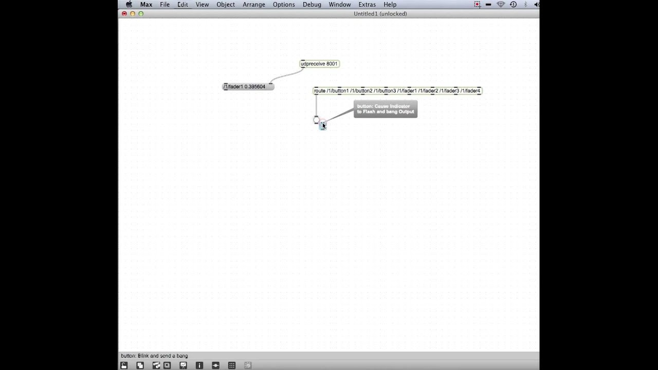 OSC udprecieve osc data