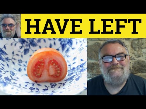 🔵 Have Left Meaning - Be Left Explanation - Have Left Examples - Be Left Defined - ESL Phrases