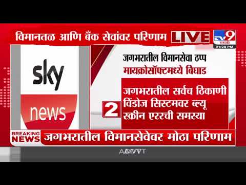 Microsoft Server Outage Breaking | जगभरातील विमानसेवा ठप्प; मायक्रोसॉफ्टच्या सर्व्हरमध्ये बिघाड