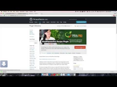 How to install the Meal Planner Pro Recipe plugin for Wordpress