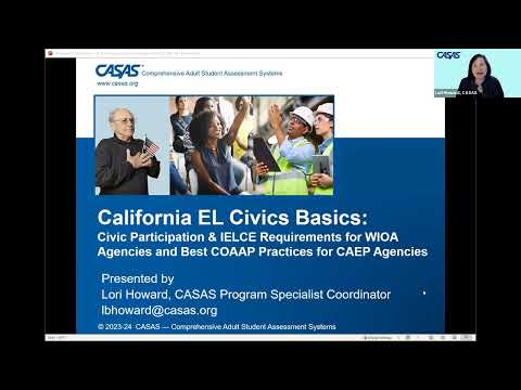 EL Civics Basics Civic Participation, IELCE and CAEP 2023-24