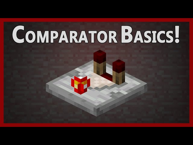How to make a redstone comparator and how does it work in Minecraft