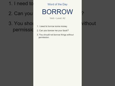 Borrowing Mistakes Everyone Makes! + 3 Examples | Improve Your English Fast!