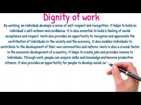 " Dignity of work " Essay in English || Learn English vocabulary