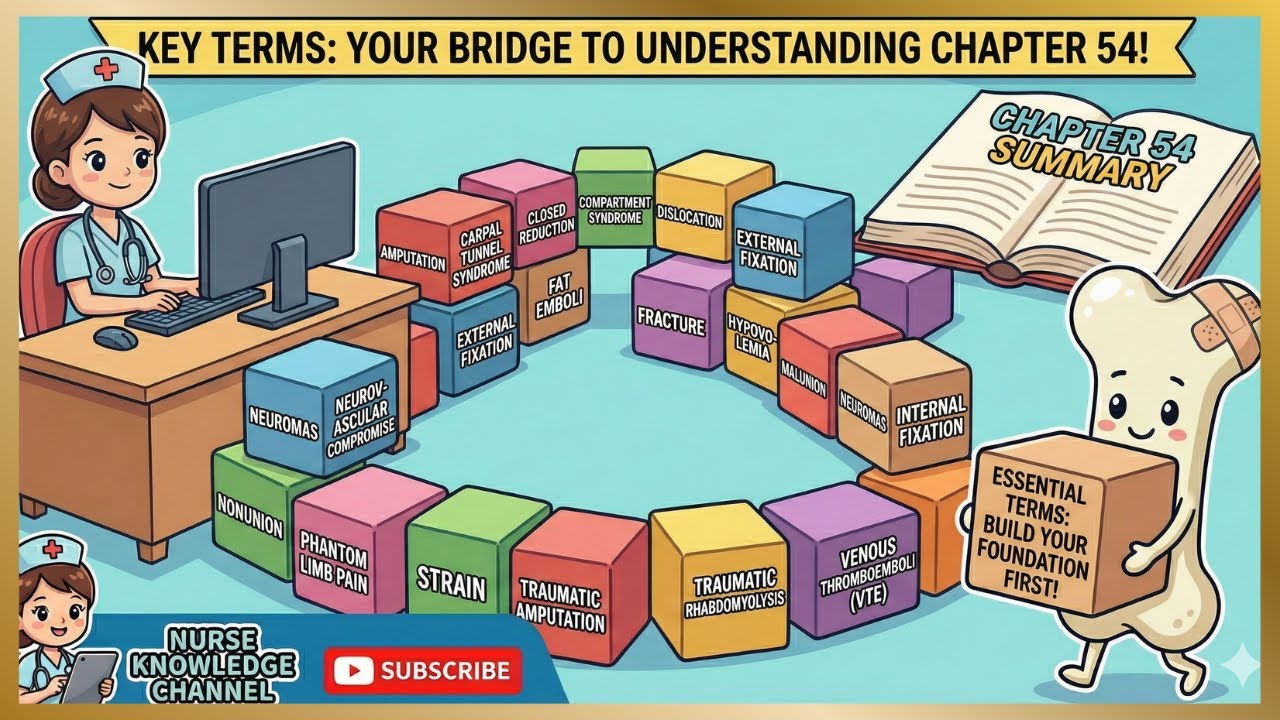 Musculoskeletal Trauma Nursing Key Terms & Definitions Explained | Med Surg Chapter 54 | #rnschool
