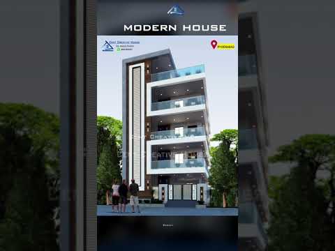 G+3 30x40 house front design & Construction