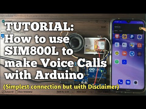 TUTORIAL: How to use SIM800L to make VOICE CALLS with Arduino