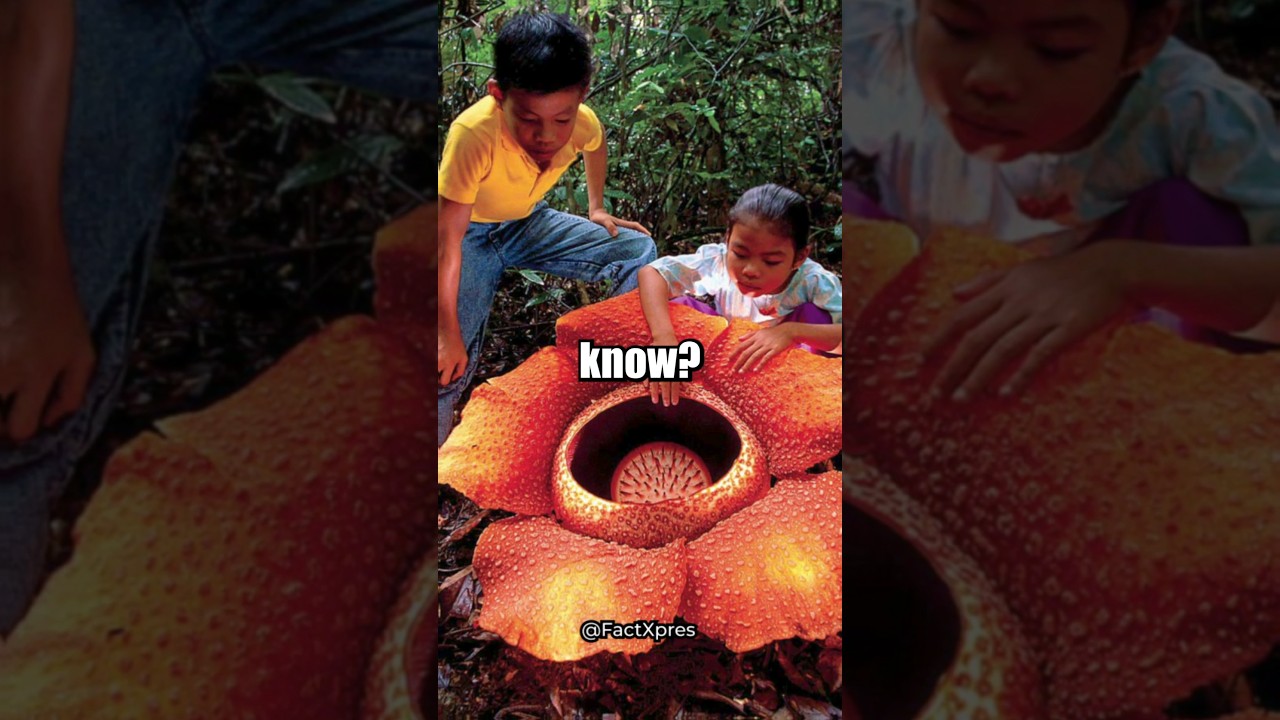 🌼🪲 Beyond Blossom: The Gigantic Rafflesia arnoldii, World's Largest Flower #GiantFlower #rafflesia