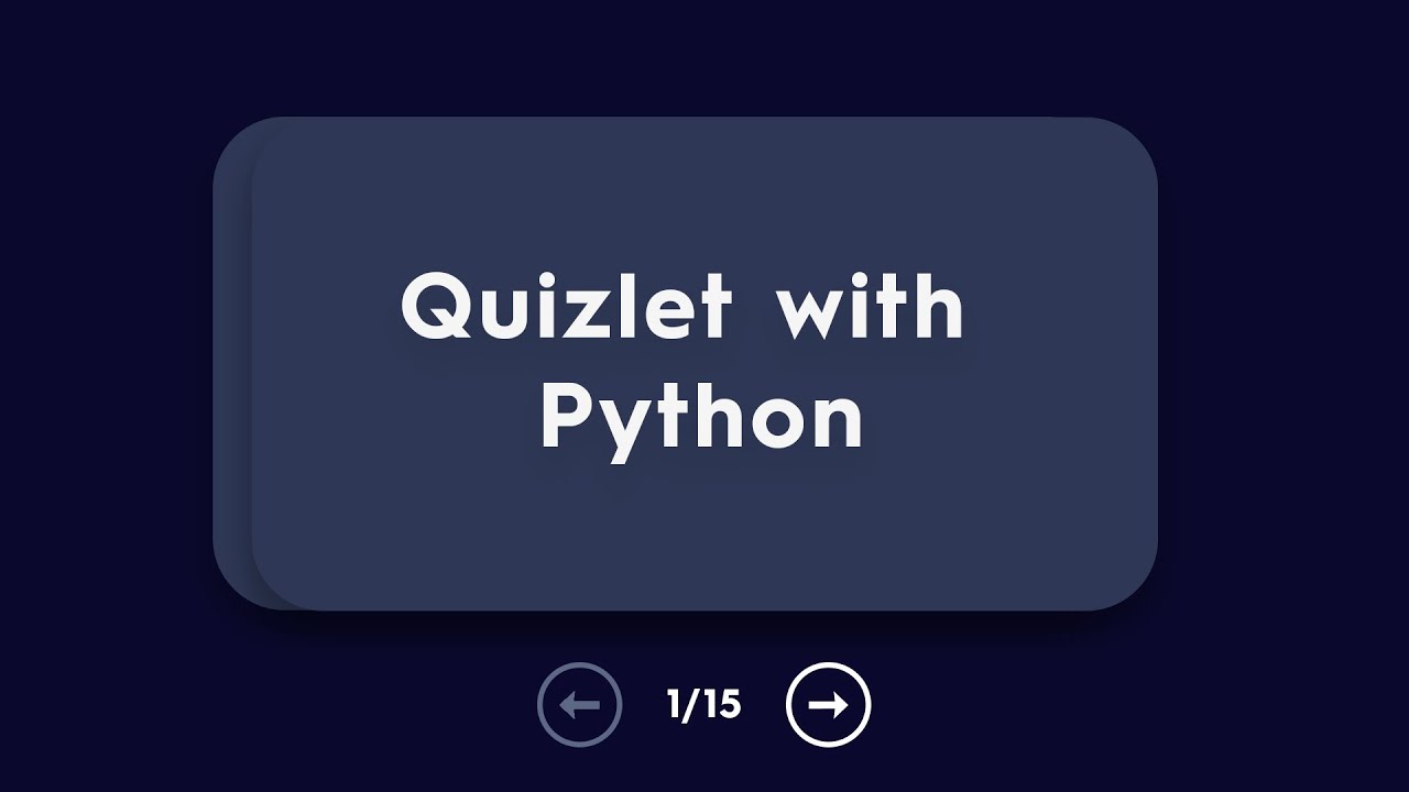 Make Quizlet in Python/PyGame in 12 min!