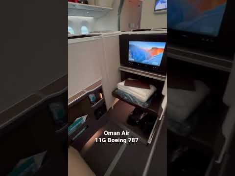 Know before you go: Business class on Oman Air. 11G on Boeing 787 from Frankfurt to Muscat