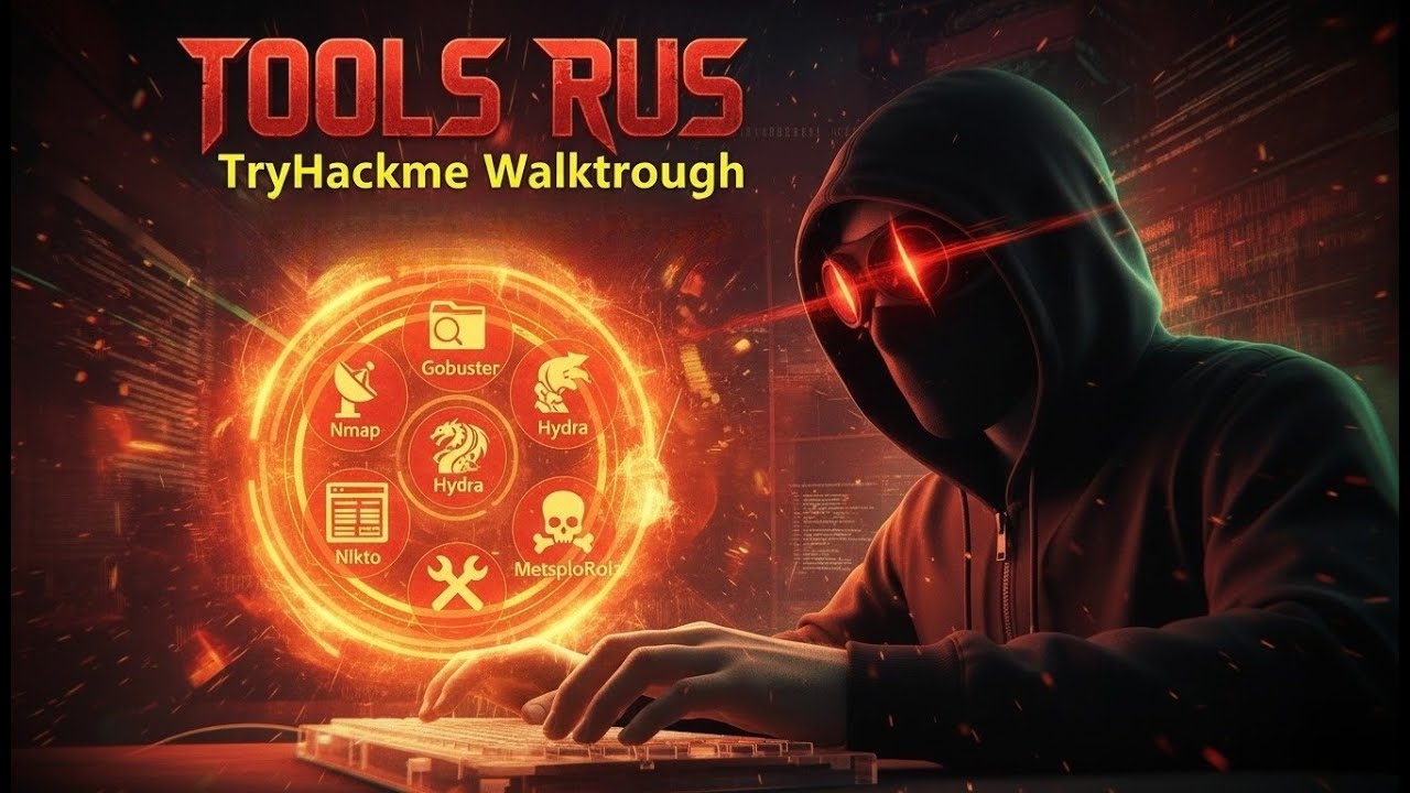 ToolsRus CTF | TryHackMe Walkthrough | Nmap, Gobuster, Hydra, Nikto, Metasploit