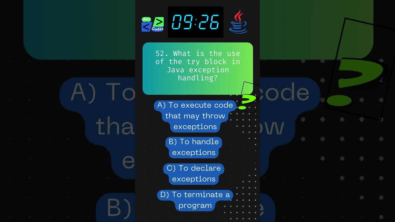 Q052|Java Quiz: Test Your Knowledge with These Java Programming Questions! #java #quiz #javascript
