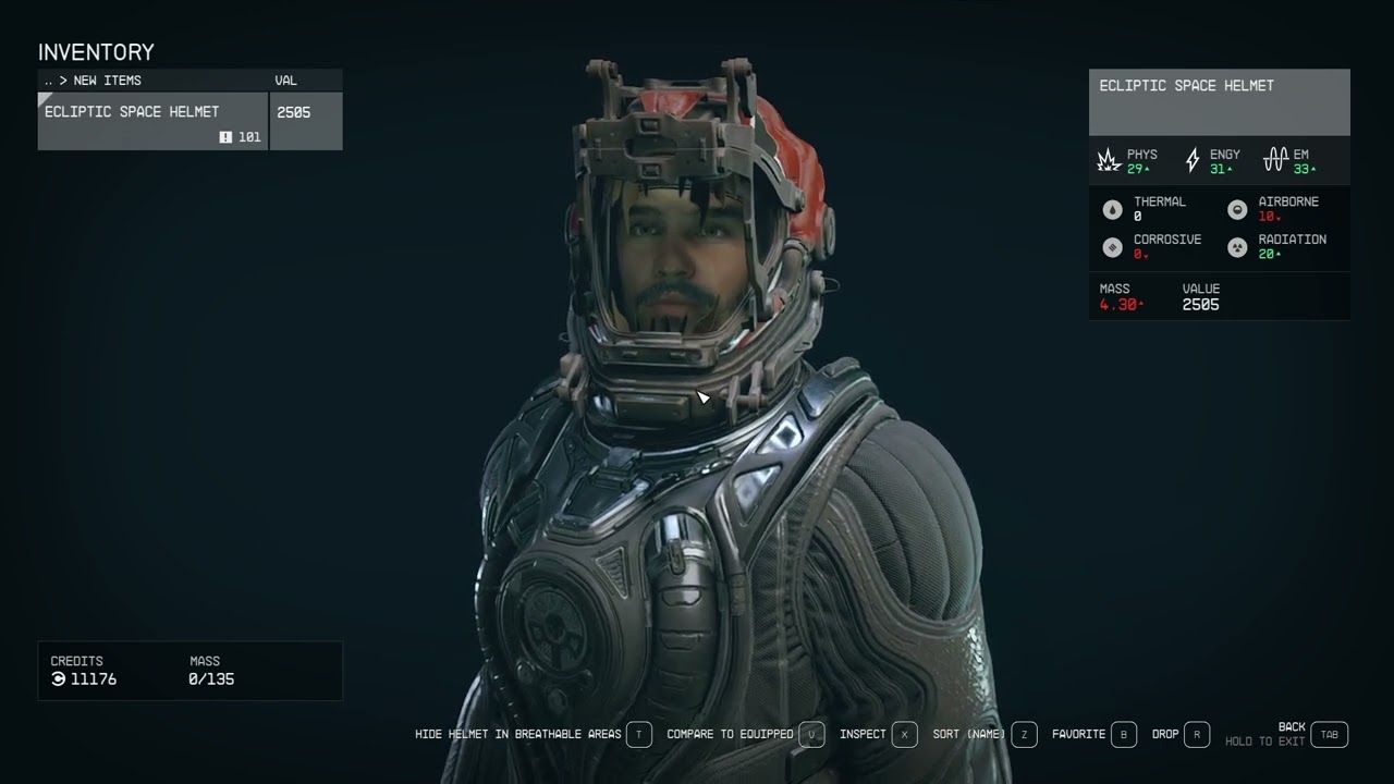 Starfield Ecliptic Space Helmet Console Command Code
