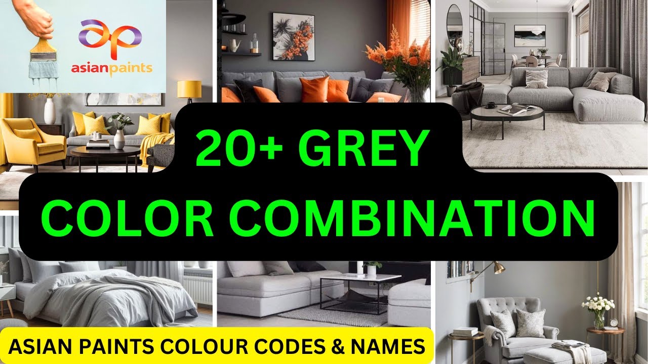 Best Grey Paint Color Combination for Every Room in Your Home | Asian paints GREY color codes