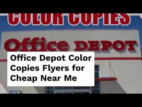 Office Depot Color Copies for Cheap Near Me