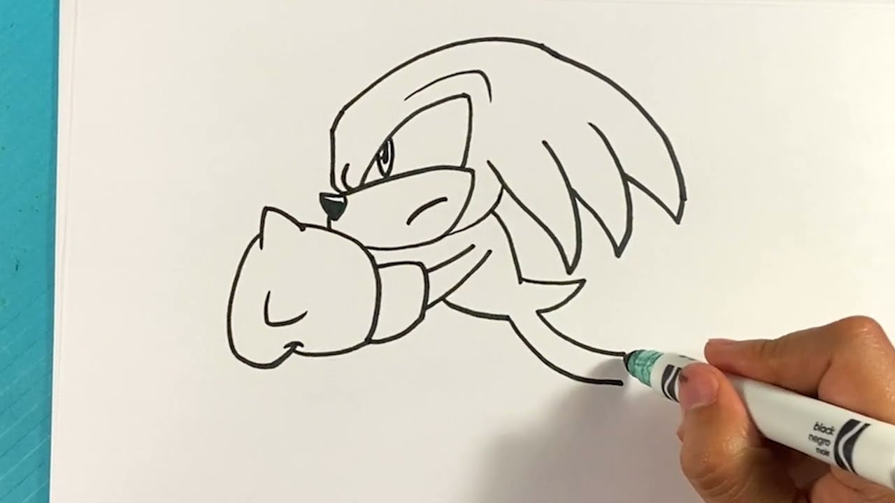 EASY How to Draw KNUCKLES  Gliding
