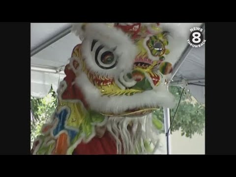 Chinese New Year celebrations in San Diego in 1995 and 2001