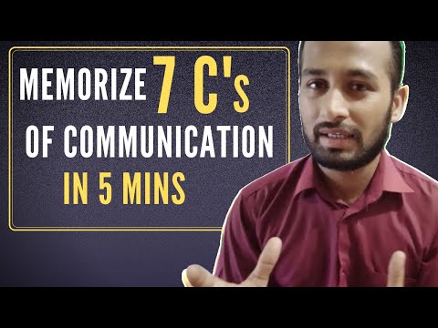 Memorize Seven C's of Effective Communication in 5 minutes