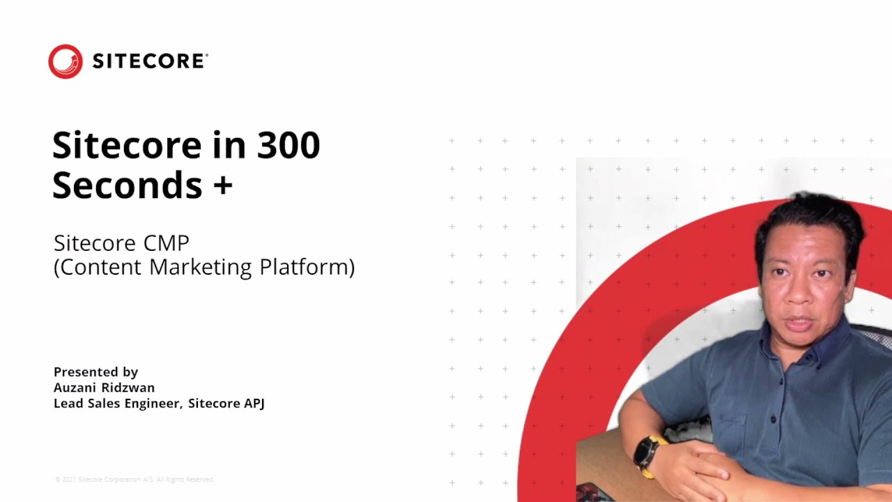 Sitecore Content Marketing Platform (CMP) in 300 seconds +