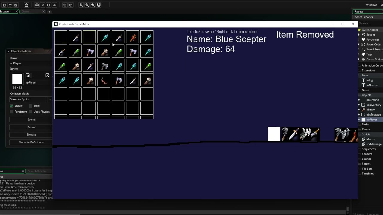 RPG Inventory GameMaker Source Code