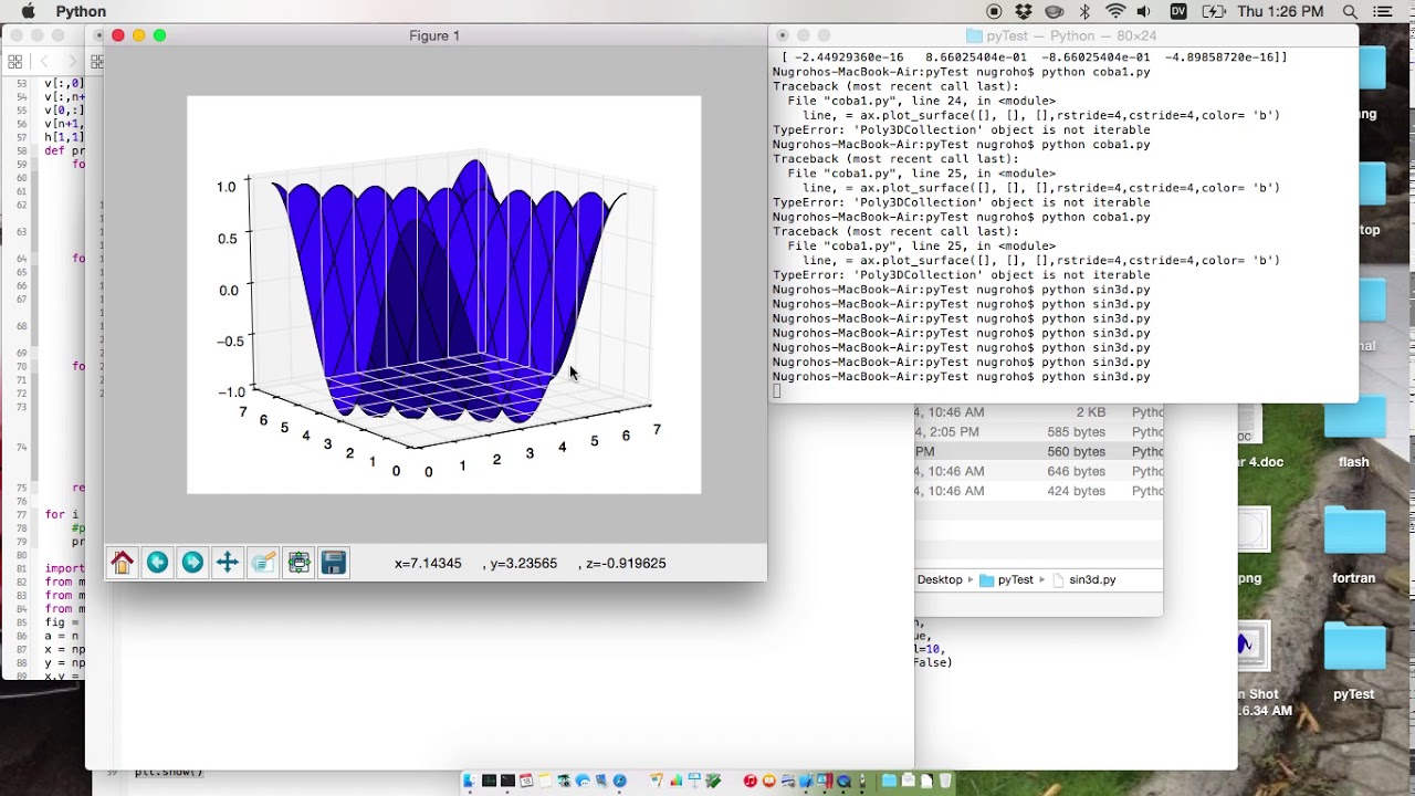 3d Surface Plot Animation using Matplotlib in Python