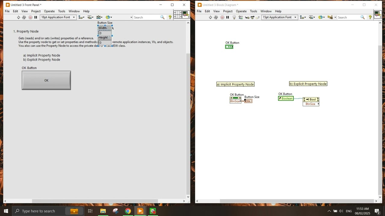Using Property Node in LabVIEW