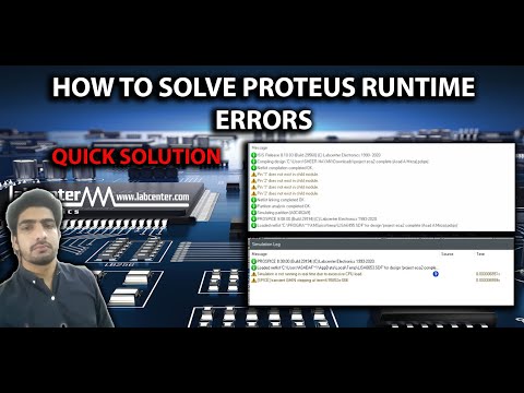 PROTEUS SIMULATION ERRORS in English. For English viewers.