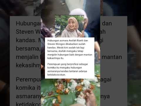 Bahas soal Putus dari Steven Wongso, Arafah Rianti: Kita Saling Perbaiki Diri #artist #komedian