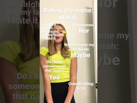 Rating the name Norah. 🤍🤍🤍🤍🤍no hate
