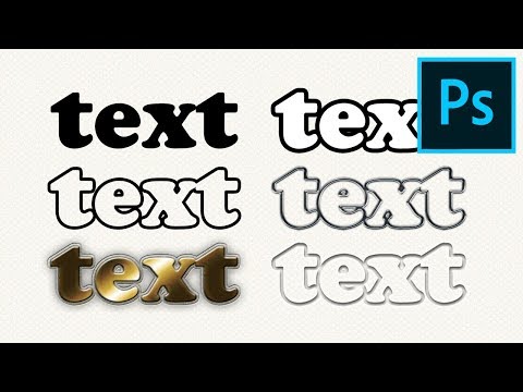 How to Outline Text in Adobe Photoshop