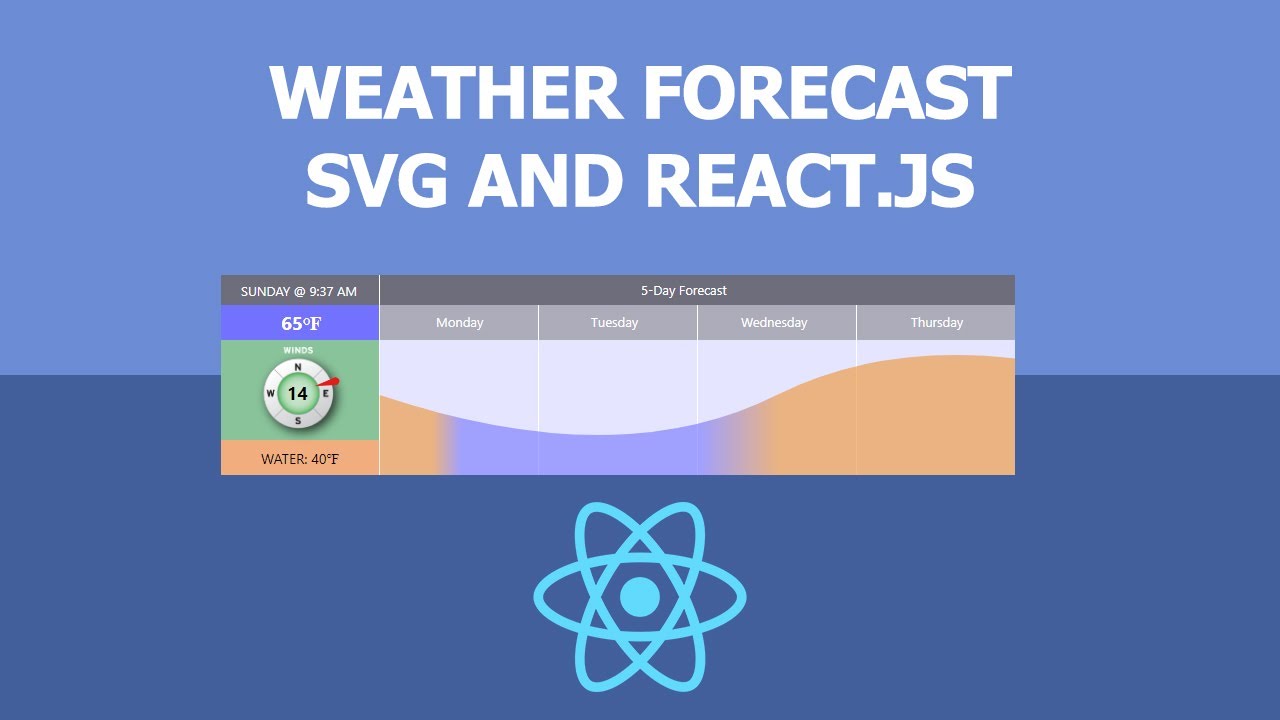 Create an SVG Weather Forecast | React.js App