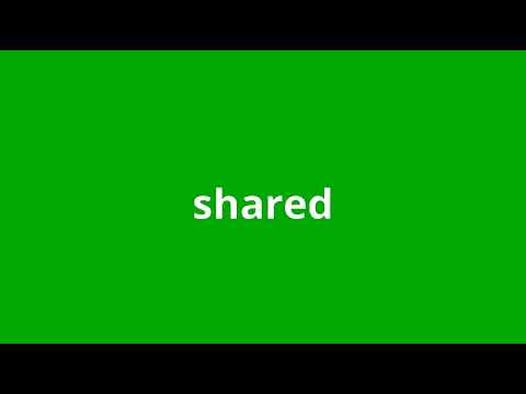 what is the meaning of shared