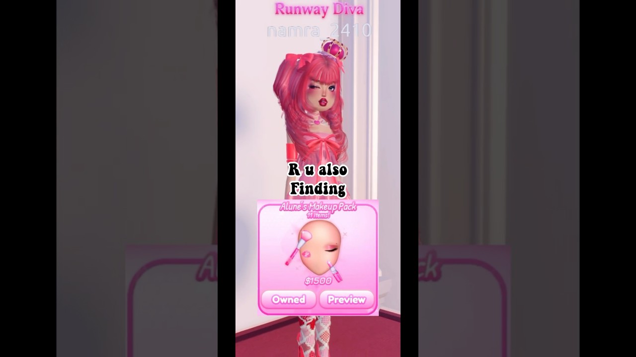 Where to find the ✨currency makeup pack ✨!!  #roblox #dti #dresstoimpress #dticodes #fyp #dtidirect