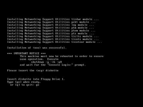Installing: Intel UNIX SVR4 2.0 (x86)