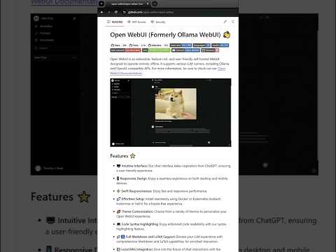Use Open WebUI as a UI for Ollama