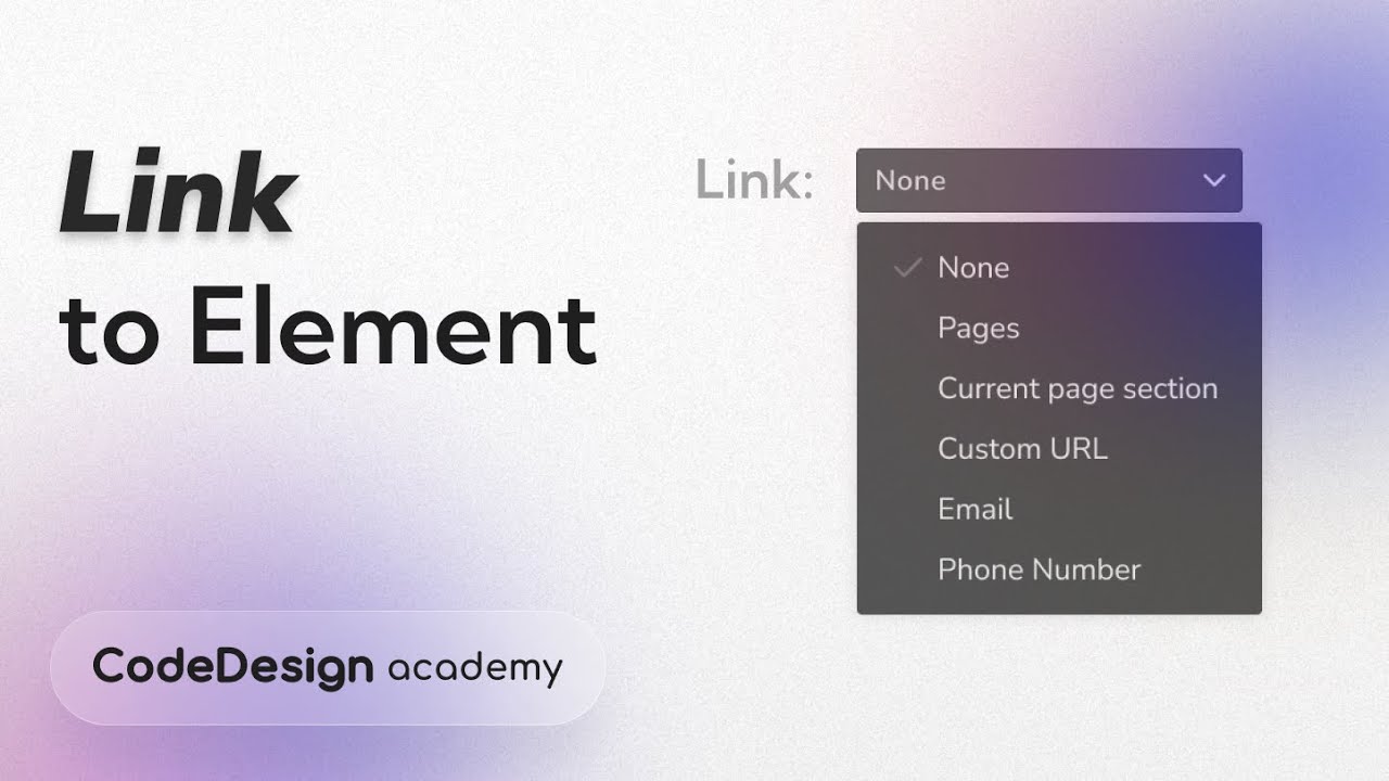 Adding Links to Elements in CodeDesign | CodeDesign Academy
