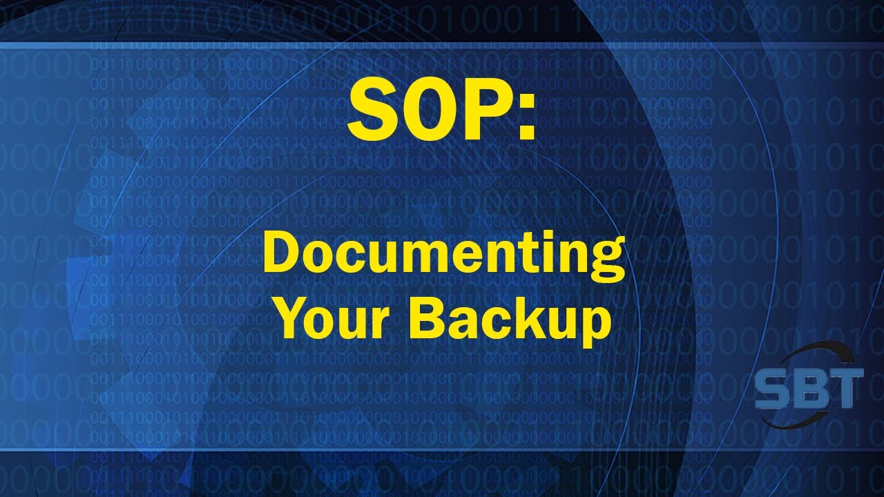 SOP: Documenting Client Backups