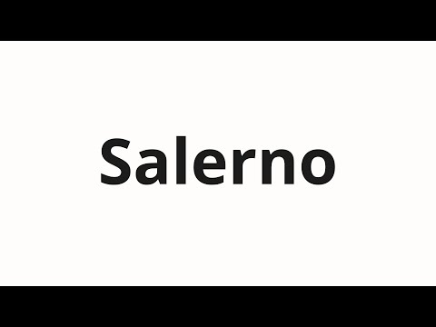 How to pronounce Salerno