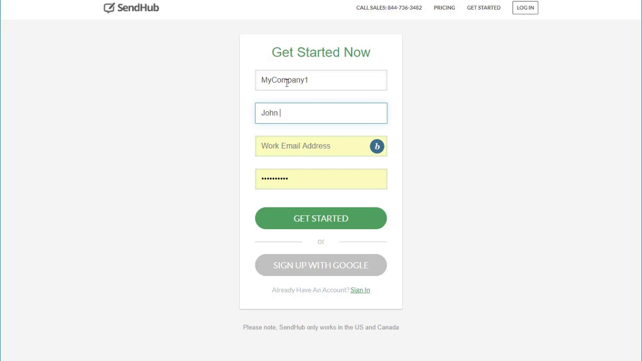 Getting Started with Sendhub