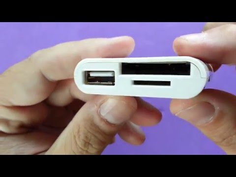 6-in-1 Camera Connection Kit with Card Reader for iPad - White (USB-SD-TF-MSM2-MMC)