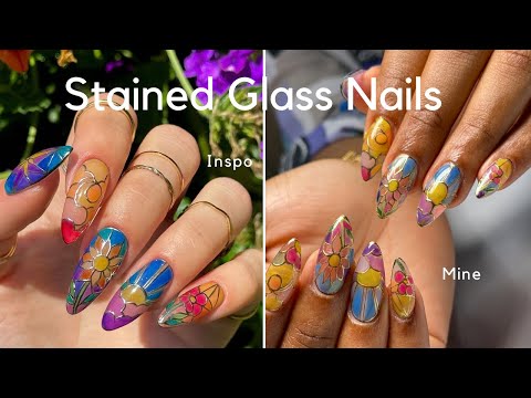 Recreating a Stained Glass Nail design