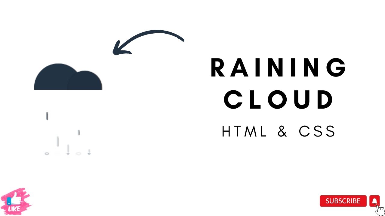 Html CSS Rain  Animation Effects | CSS and HTML Only!