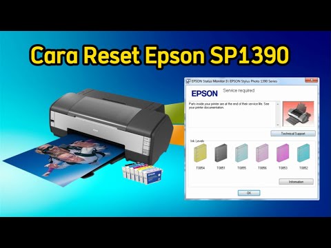 Cara Reset EPSON SP1390, Epson Stylus Photo 1390, Waste Ink Pad Counter, Tutorial Reset EPSON SP1390