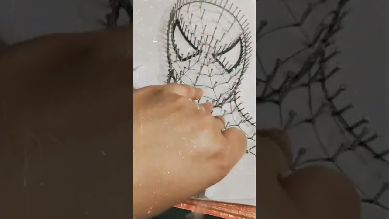 Hey Spidey #stringart #spiderman