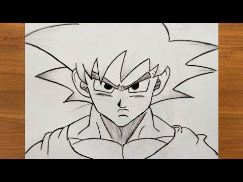How to draw Goku step by step || Easy drawing ideas for beginners || Beginners drawing