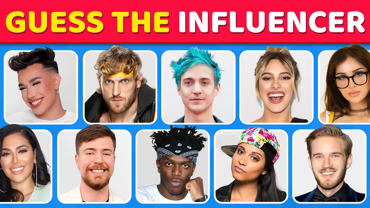 Guess the Influencer! 😎  TikTok, YouTube & Instagram Stars Challenge