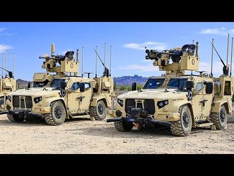 US Marine's new JLTV based MADIS Air Defense System in Action