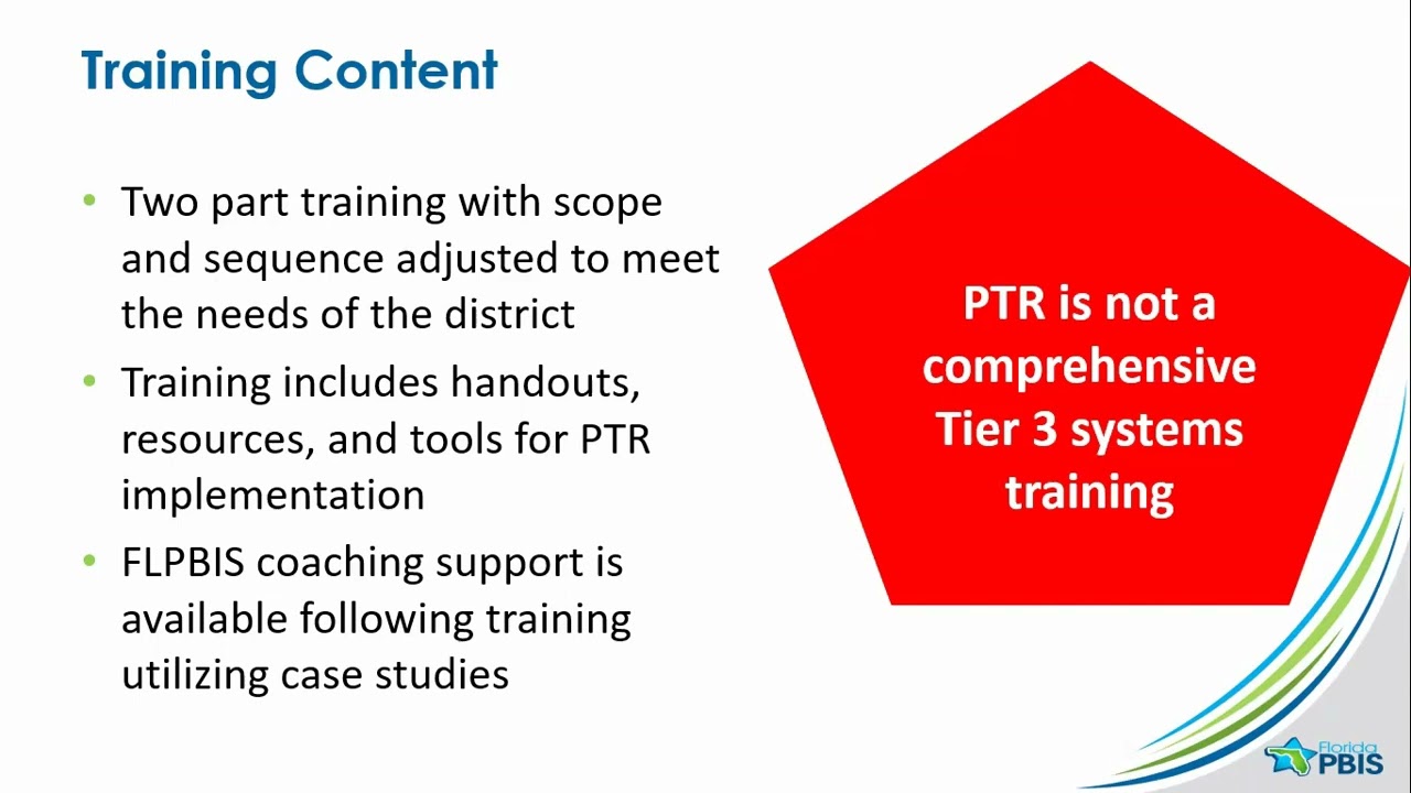 PTR Training Overview
