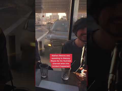"It's so quiet in here"... #crash #podcast #caughtoncamera #recording #incident #cafe #shorts