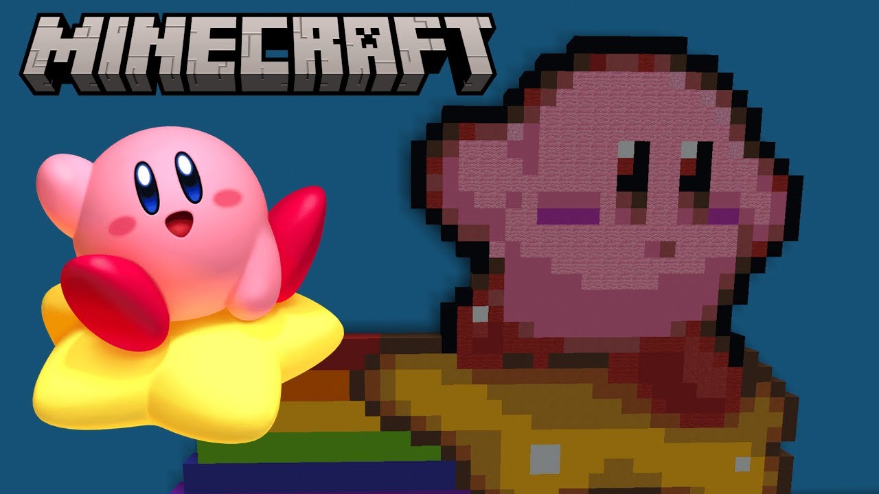 Minecraft Pixel Art Tutorial Kirby